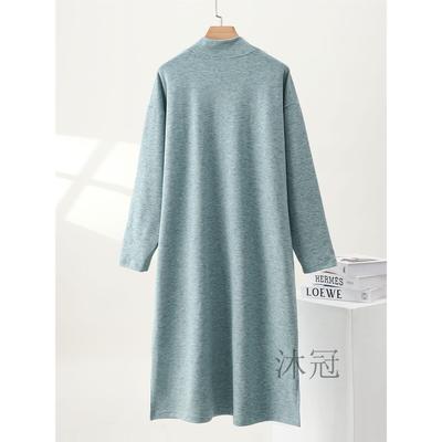 男士德绒高领睡裙秋冬护