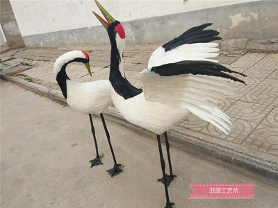 仿真园艺摆件模型婚庆道具丹顶鹤
