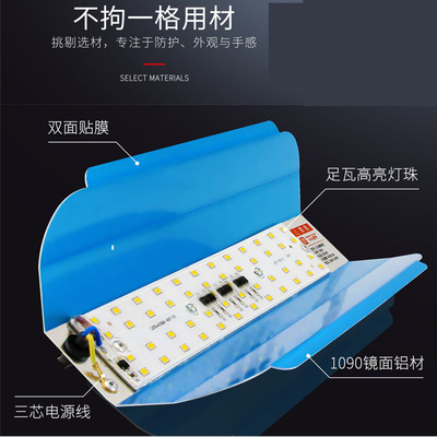 110v碘钨灯50w100wledLED投光灯