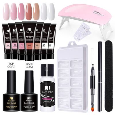 Poly UV Gel Kit All for Manicure Gel Nail Extension Set Slip