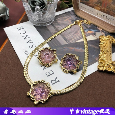 中古项链耳环套装高级感精致热销