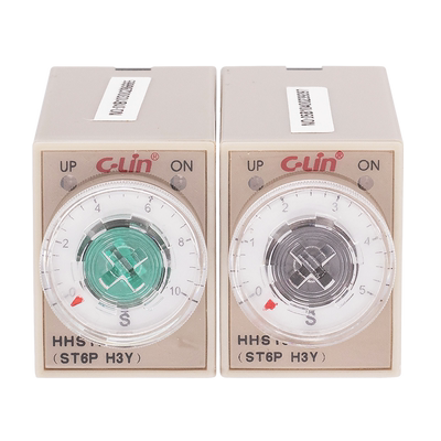 欣灵C-Lin时间继电器HHS13 ST6P H3Y-2 DC24V 220V 1/5/10/30/60S