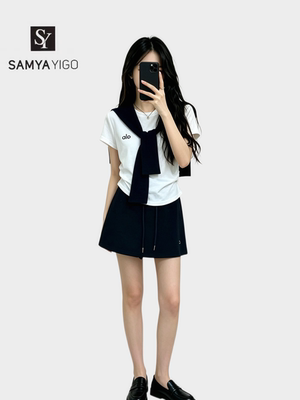 2026 SAMYA YIGO 夏季新款时尚百搭显瘦披肩套装8076款
