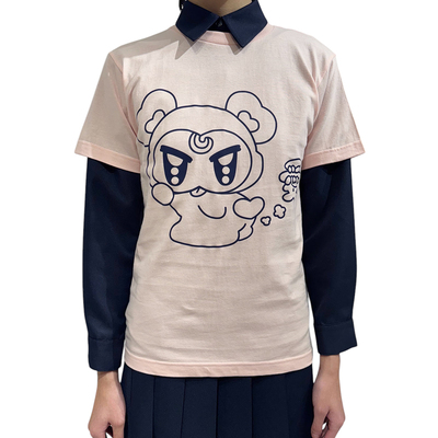 现货MOMENTEL 25夏新品可爱y2k涂鸦印花短袖宽松百搭T恤韩国代购