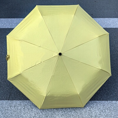 韩剧背着善宰跑惠允同款学生三折手动防晒黄色伞防风晴雨两用雨伞