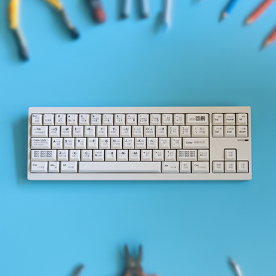 JKDKeys我爱上班个性白黑 PBT热升华原厂高度客制化机械键盘键帽