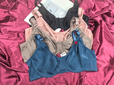 34-44BCDE 超薄全罩杯 欧美外贸大码大胸显小文胸法式水晶杯内衣