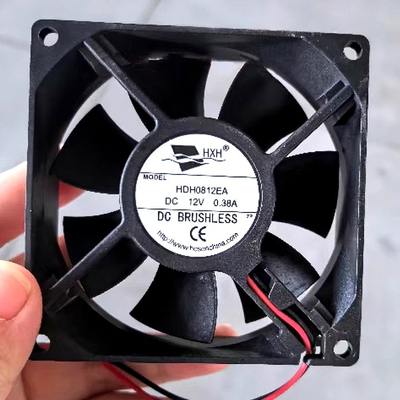 全新HXH HDH0812EA 12V 0.38A 8cm 8025大风量烘干衣机散热风扇