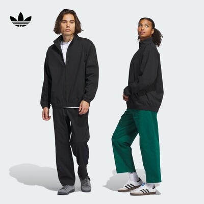 adidas阿迪达斯情侣款运动夹克外套男女秋季新款三叶草IY1631
