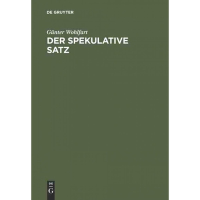 按需印刷DEG Der spekulative Satz[9783110081114]