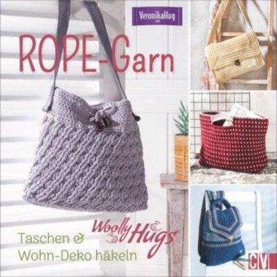 预订不退不换德语 Woolly Hugs ROPE-Garn:Taschen & Wohn-Deko häkeln