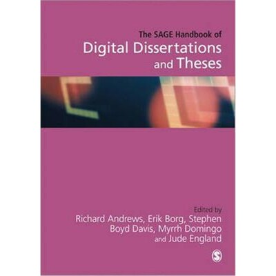 按需印刷不退不换The SAGE Handbook of Digital Dissertations and Theses[9780857027399]
