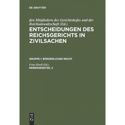 按需印刷不退不换DEG Nebengesetze, 2[9783110986570]