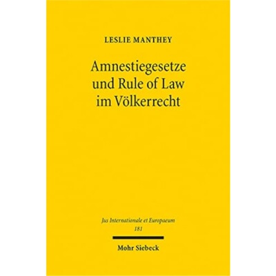 预订【德语】 Amnestiegesetze und Rule of Law im VOlker