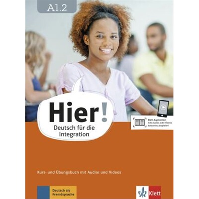 预订【德语】 Hier! A1.2 Kurs- und Übungsbuch mit Audios und Videos[9783126766814]