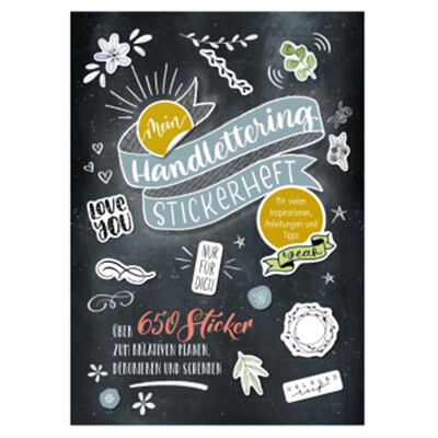 预订不退不换德语Mein Handlettering Stickerheft:über 650 Sticker zum kreativen Planen, Dekoriere