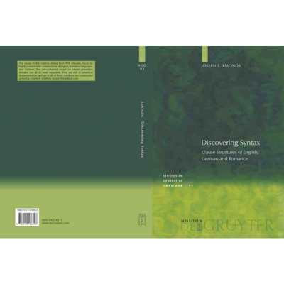 按需印刷不退不换DGYT Discovering Syntax[9783110186826]