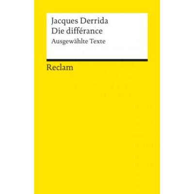 预订不退不换德语 Die différance:Ausgewählte Texte. Hrsg. v. Peter Engelmann