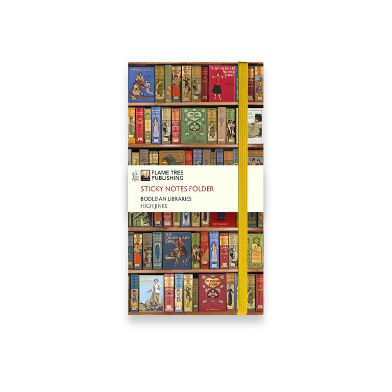 现货 波德莱恩图书馆:滑稽书架便利贴文件夹 Bodleian Libraries: High Jinks Bookshelves Flame Tree Sticky Notes Folder 英文