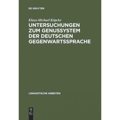 按需印刷不退不换DEG Untersuchungen zum Genussystem der deutschen Gegenwartssprache[9783484301221]