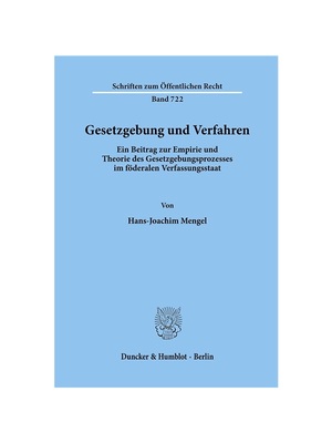 预订【德语】Gesetzgebung und Verfahren.:Ein Beitrag zur Empirie und Theorie des Gesetzgebungsprozesses im f?deralen Verf