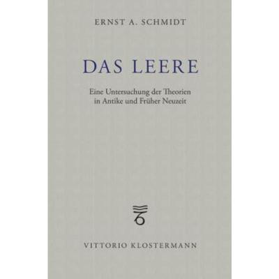 预订【德语】 Das Leere:Eine Untersuchung der Theorien in Antike und Früher Neuzeit