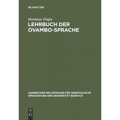 按需印刷DEG Lehrbuch der Ovambo Sprache[9783110993318]