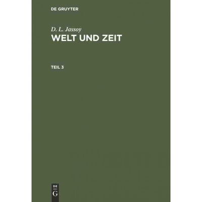 按需印刷不退不换DEG Welt und Zeit[9783111102719]