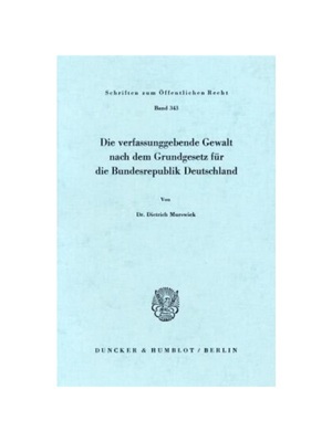 预订【德语】Die verfassunggebende Gewalt nach dem Grundgesetz für die Bundesrepublik Deutschland.:
