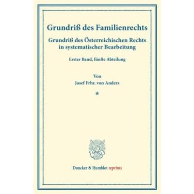 预订【德语】 Grundri? des Familienrechts.:Grundri? des