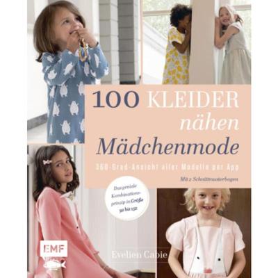预订【德语】 100 Kleider nähen - Mädchenmode:360-Grad-Ansicht aller Modelle per App -