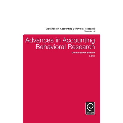 按需印刷不退不换Advances in Accounting Behavioral Research[9781784416362]