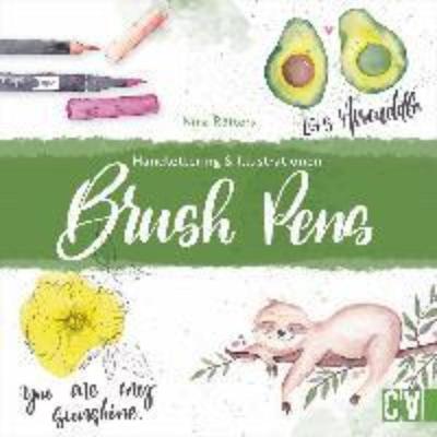 预订【德语】 Brush Pens:Handlettering & Illustrationen