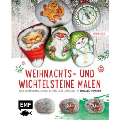 预订【德语】 Weihnachts- und Wichtelsteine malen:Zum Dekorieren, Verschenken und Liebhaben in de