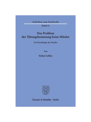 预订【德语】Das Problem der T?tungshemmung beim M?rder.:Zur Psychologie des Mordes.