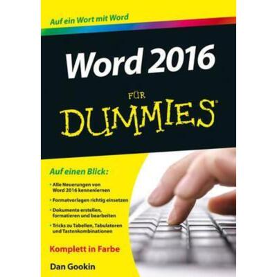 预订不退不换德语 Word 2016 für Dummies: