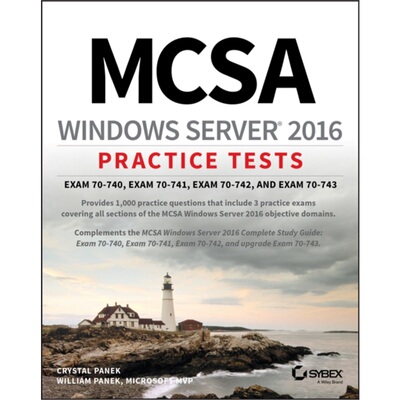 预订不退不换MCSA Windows Server 2016 Practice Tests[9781119525288]