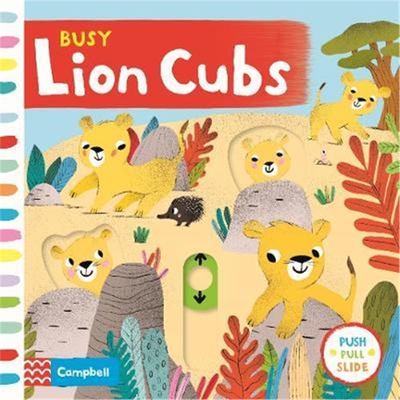 英文原版 busy系列绘本 Busy Lion Cubs (Busy Books) 儿童纸板机关活动操作书 英语启蒙认知绘本 【上海外文书店】