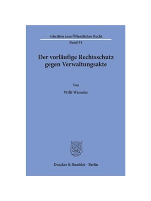 预订【德语】Der vorl?ufige Rechtsschutz gegen Verwaltungsakte.: