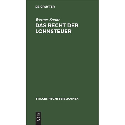 预订不退不换德语 Das Recht der Lohnsteuer: