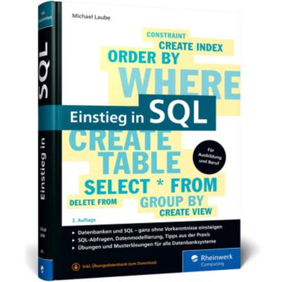 预订【德语】 Einstieg in SQL:Für alle wichtigen Datenbanksysteme: MySQL, PostgreSQL, M
