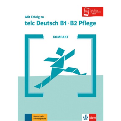 预订【德语】 Mit Erfolg zu telc Deutsch Pflege B1-B2 KOMPAKT[9783126751964]