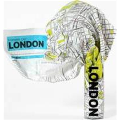预订不退不换London Crumpled City Map