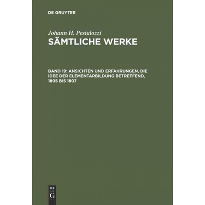 按需印刷不退不换DEG Ansichten und Erfahrungen, die Idee der Elementarbildung betreffend, 1805 bis 1807[9783110034509]