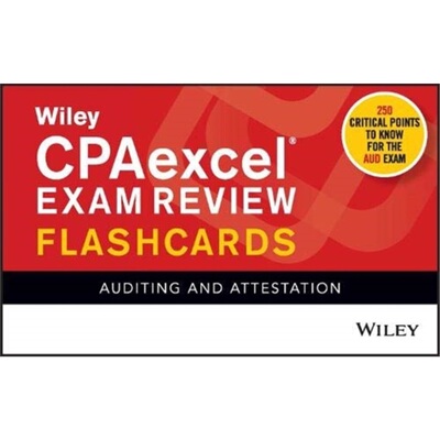 预订不退不换Wiley CPAexcel Exam Review 2021 Flashcards:Auditing and Attestation[9781119754770]