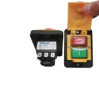 DZ05/DKLD 防水按钮木机工场 380V10A 电磁7脚安全开关