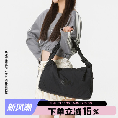 阿迪达斯三叶草女款单肩斜挎包