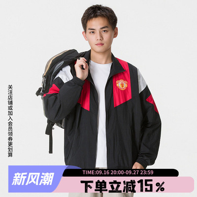 阿迪达斯男款宽松夹克