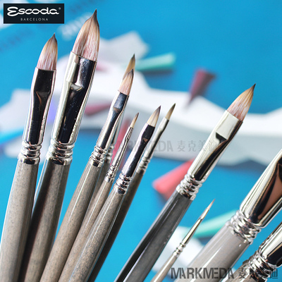 西班牙笔皇escoda坦培拉丙烯画