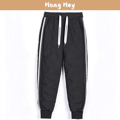 冬装白鹅绒羽绒裤男女束脚羽绒裤